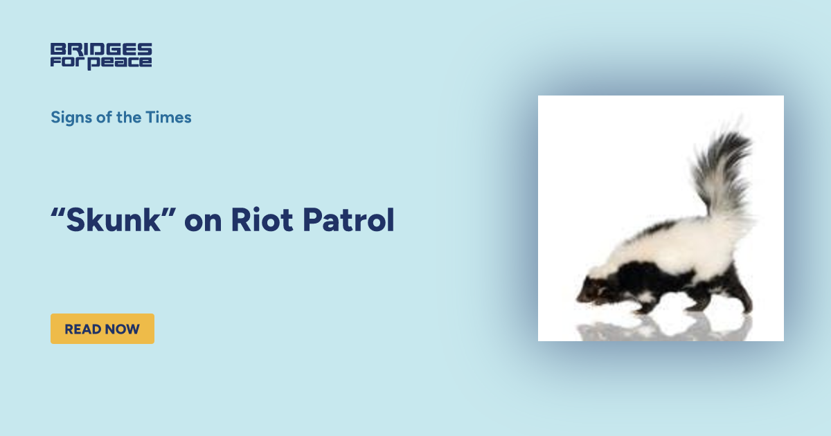 “Skunk” on Riot Patrol